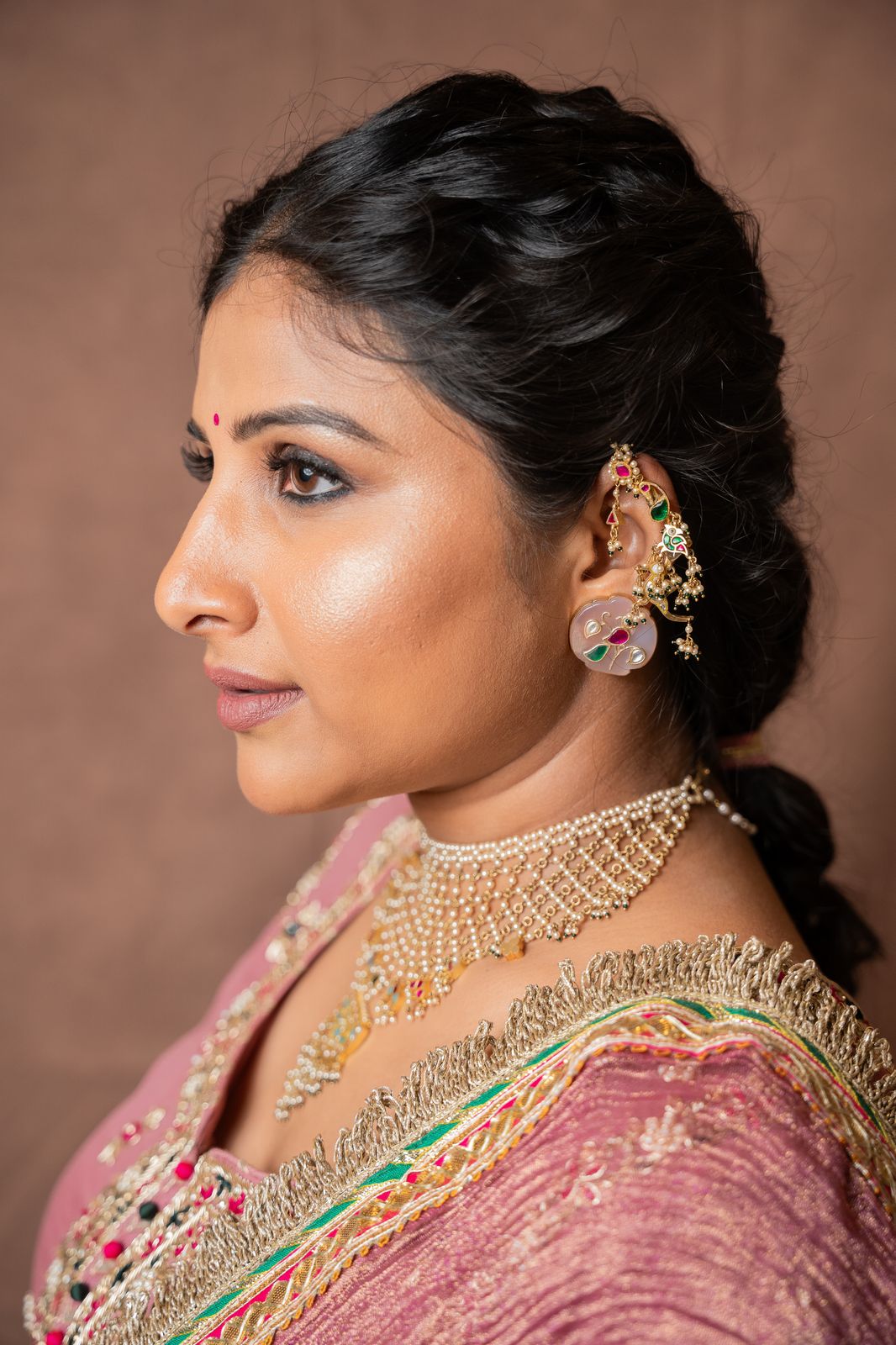 DHARINI EARCUFF JADE | Sheetal Zaveri by Vithaldas