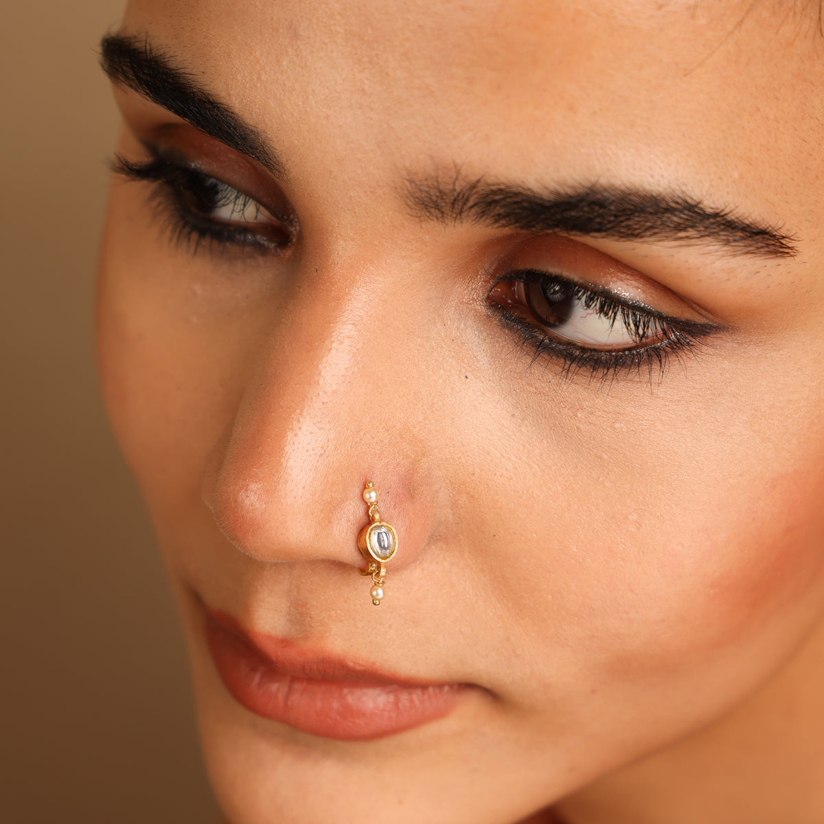 DEW DROP NOSE RING | Sheetal Zaveri by Vithaldas