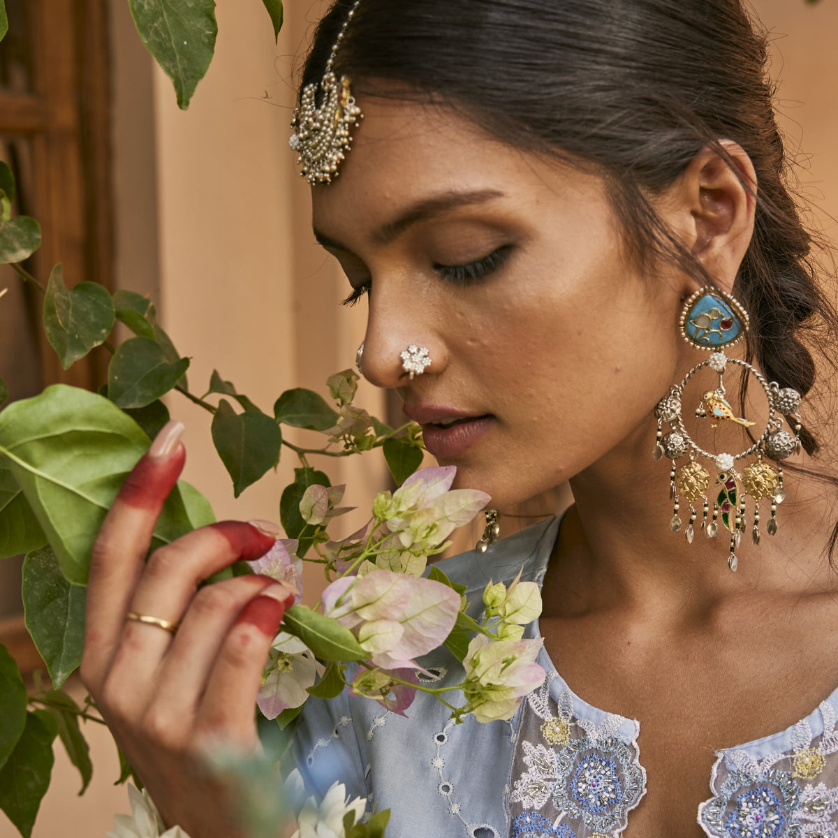 Daisy nose ring | Sheetal Zaveri by Vithaldas