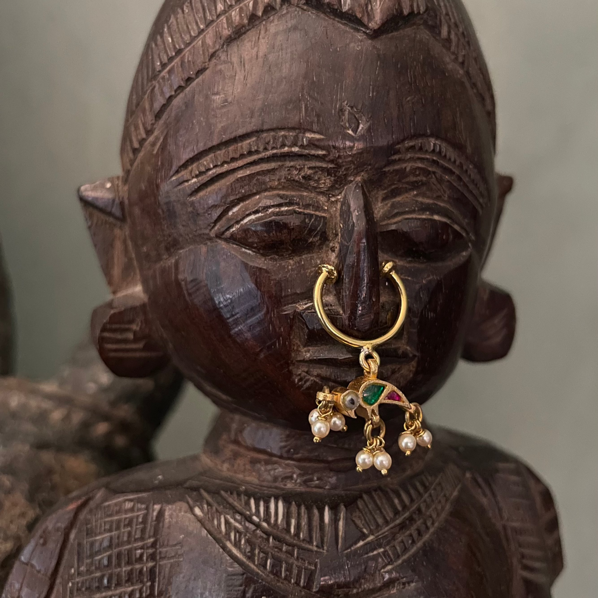 VASUKI NOSE RING | Sheetal Zaveri by Vithaldas