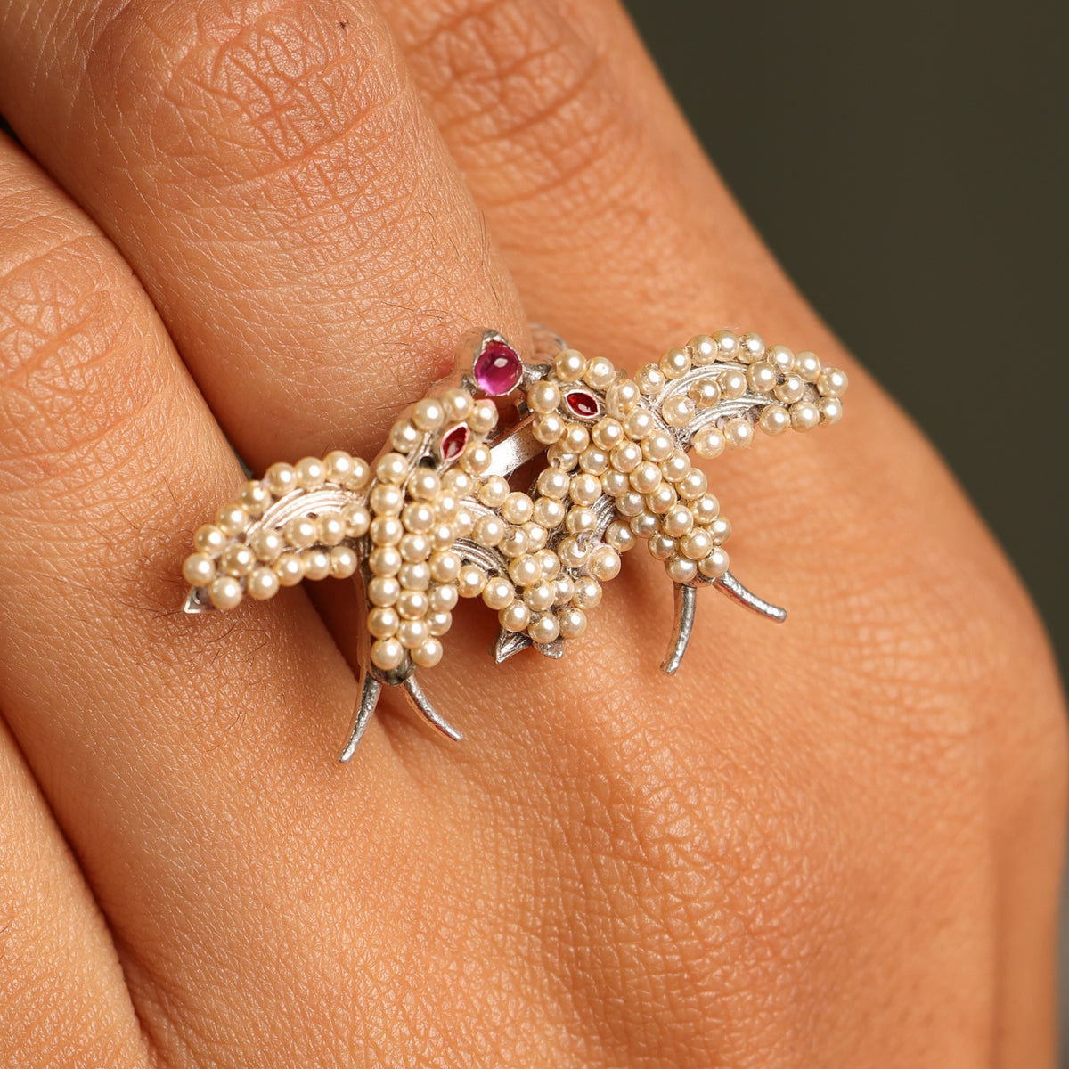 Jodi birds Ring | Sheetal Zaveri by Vithaldas
